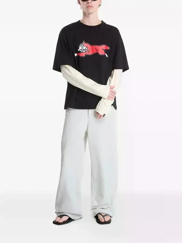 BILLIONAIRE BOYS CLUB - ICE CREAM Running Dog Layered Long-sleevet-shirt - Black