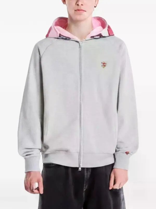 BILLIONAIRE BOYS CLUB - ICE CREAM Cones & Bones Zip-up Hoodie - Grey