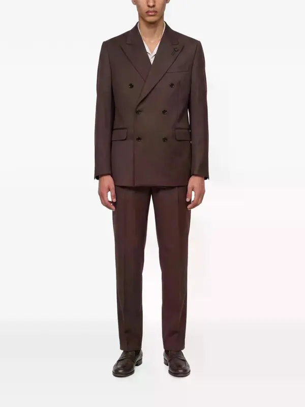 LARDINI Double-breasted Peaked-lapel Suit