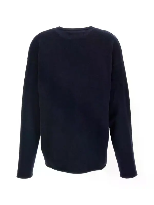 Extreme Cashmere Crew-neck Oversized Sweater - Blue