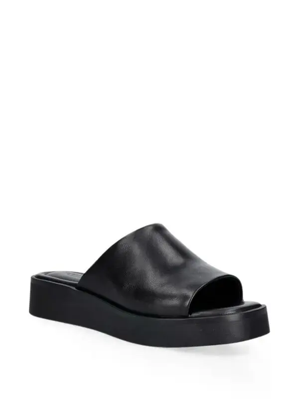 VAGABOND SHOEMAKERS Danya Leather Flatform Slides - Black