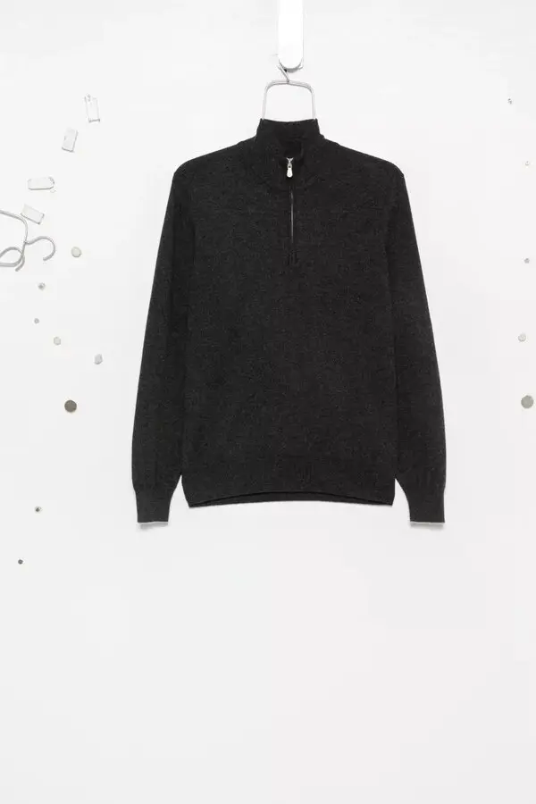 Brunello Cucinelli Half-zip Wool Sweater