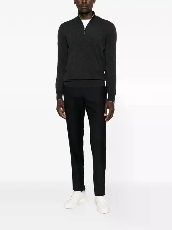 Brunello Cucinelli Half-zip Wool Sweater