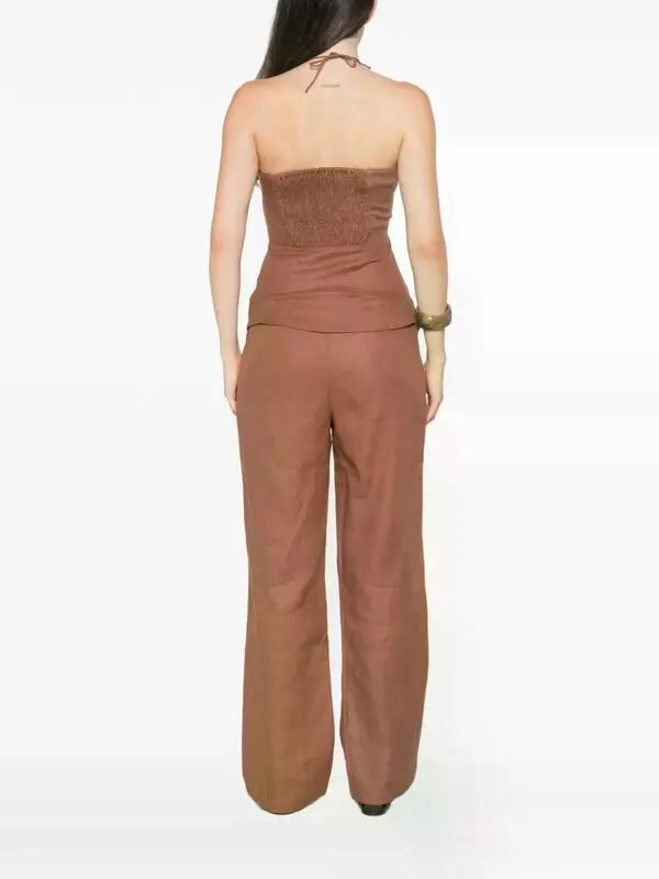 Faithfull The Brand Amaia Bead-embellished Ruched Cami Top