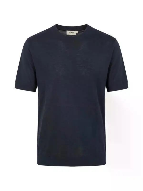 Altea Fine-knit Short-sleeve T-shirt - Blue