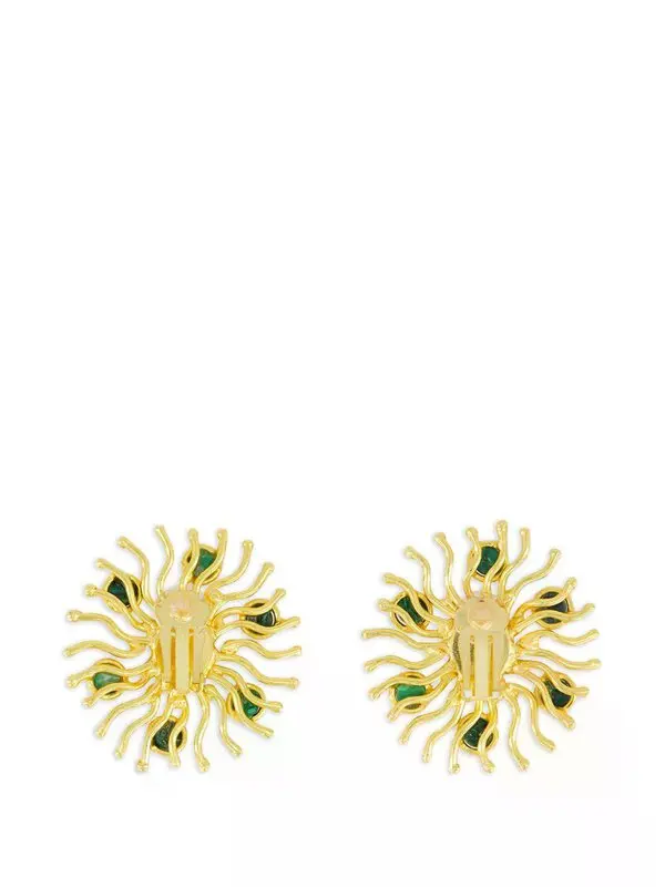 Sylvia Toledano Sunshine Malachite Earrings - Gold