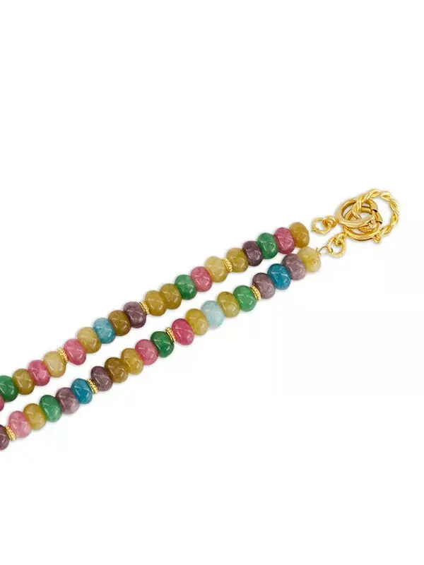 Sylvia Toledano Beaded Brass Necklace
