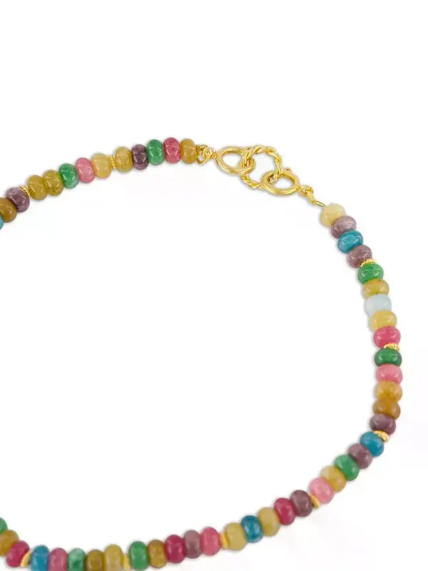 Sylvia Toledano Beaded Brass Necklace