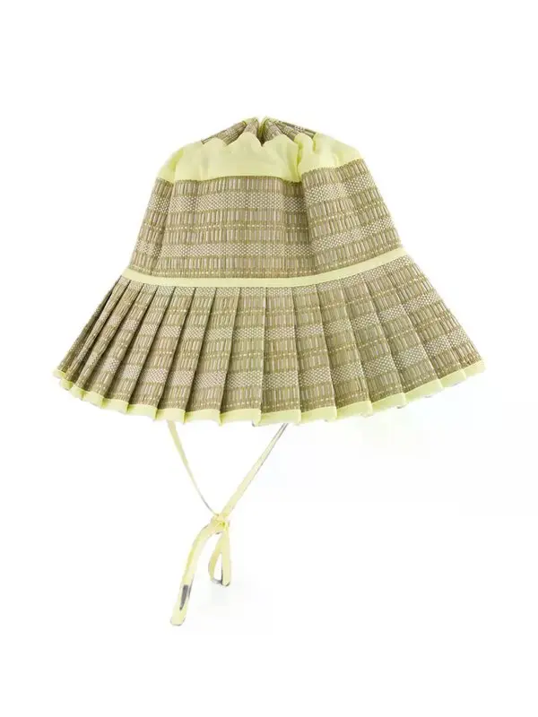 Lorna Murray Capri Basket-weave Pleated Hat