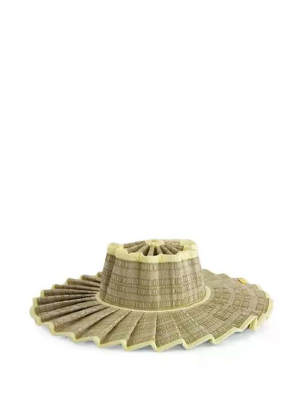 Lorna Murray Capri Basket-weave Pleated Hat