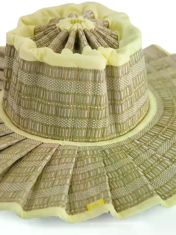 Lorna Murray Capri Basket-weave Pleated Hat