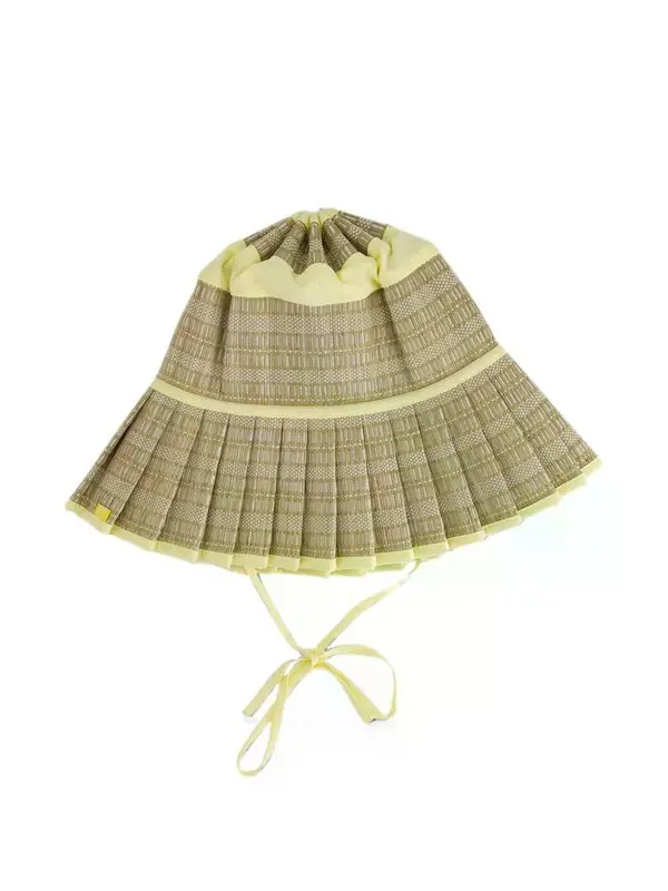 Lorna Murray Capri Basket-weave Pleated Hat