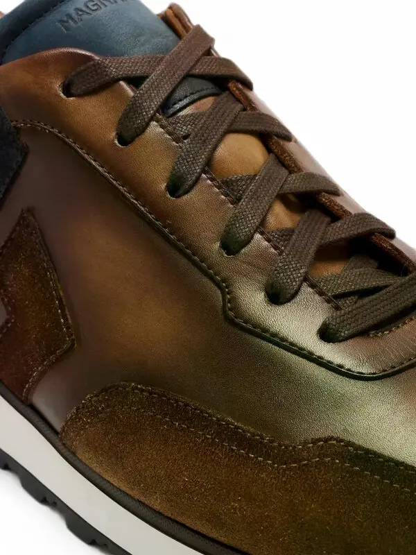 Magnanni Panelled Leather Sneakers