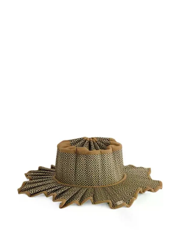 Lorna Murray Capri Herringbone-weave Hat