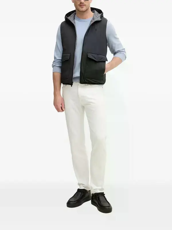 TRUSSARDI Hooded Quilted Gilet