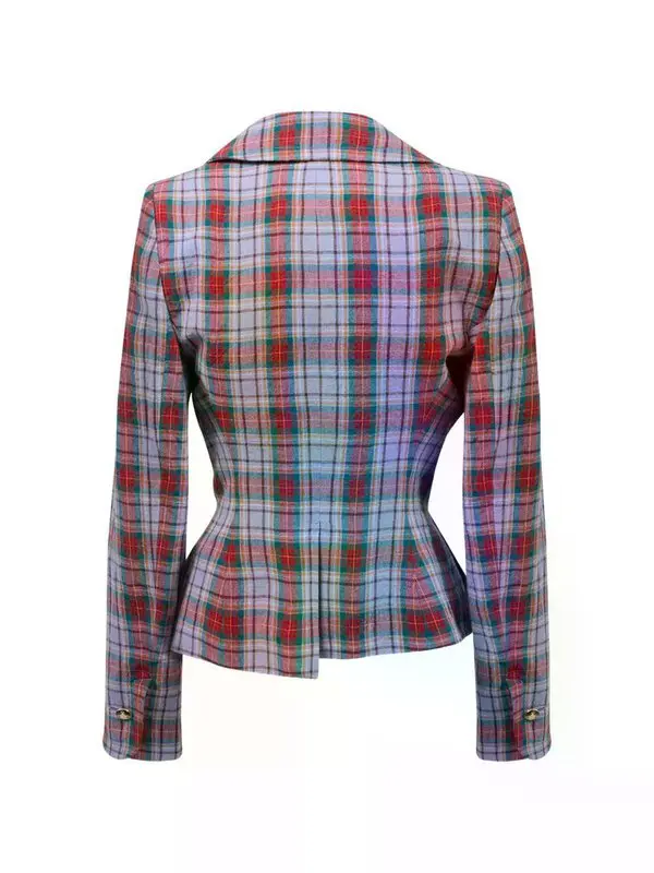 VIVIENNE WESTWOOD Draped Check Jacket