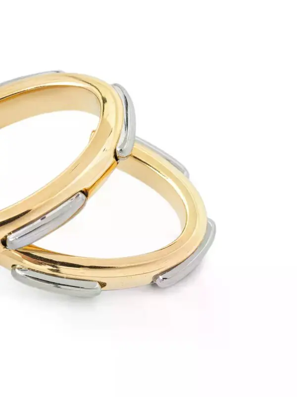 TRUSSARDI Two-tone Hoop Earrings - Gold