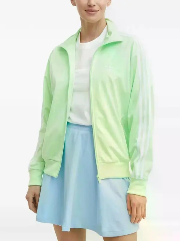 Adidas Three-stripe Zip Jacket - Green