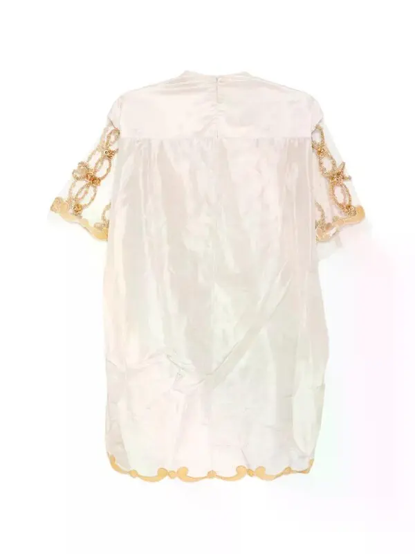 Biyan Sequin-embellished Bead-embellished Top
