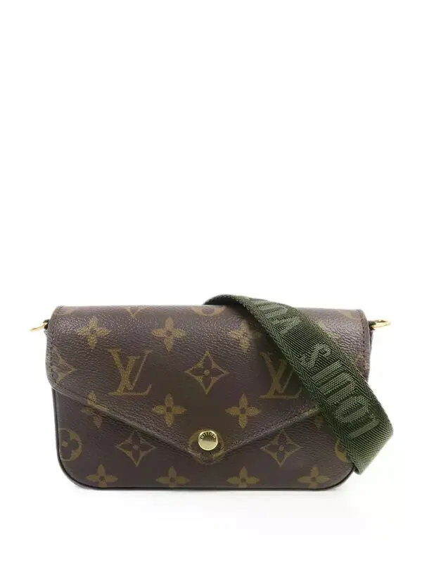 LOUIS VUITTON Félicie Strap & Go Cross Body Bag - Brown