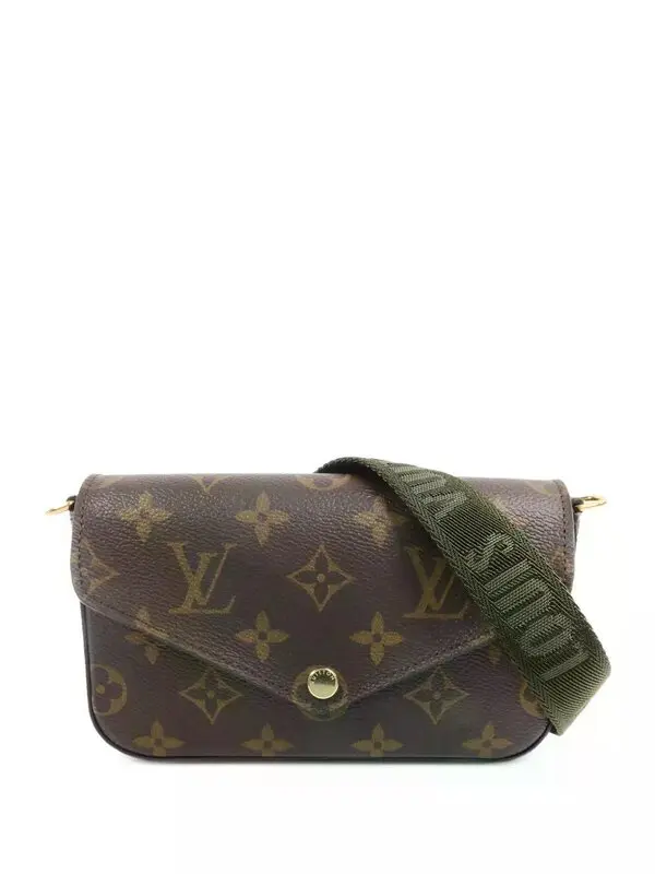 LOUIS VUITTON Félicie Strap & Go Cross Body Bag - Brown