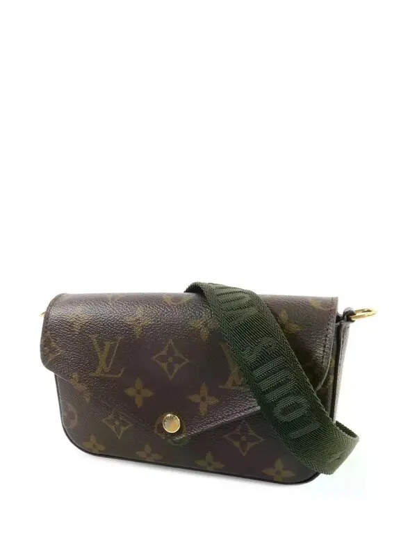 LOUIS VUITTON Félicie Strap & Go Cross Body Bag - Brown
