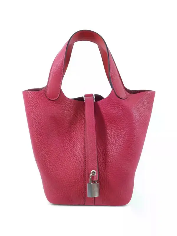Hermès Picotin Leather Tote Bag - Pink