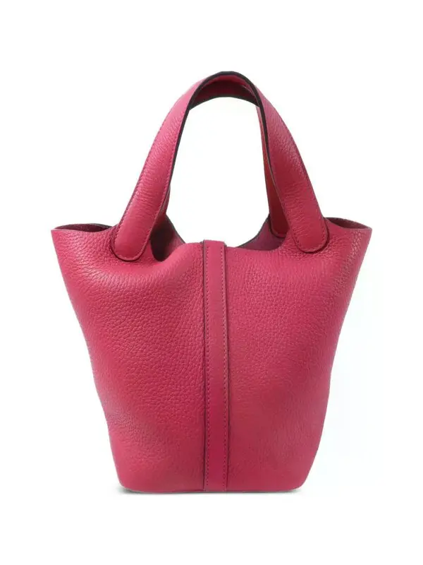 Hermès Picotin Leather Tote Bag - Pink