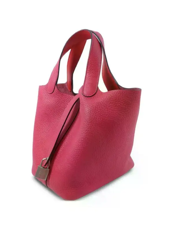 Hermès Picotin Leather Tote Bag - Pink