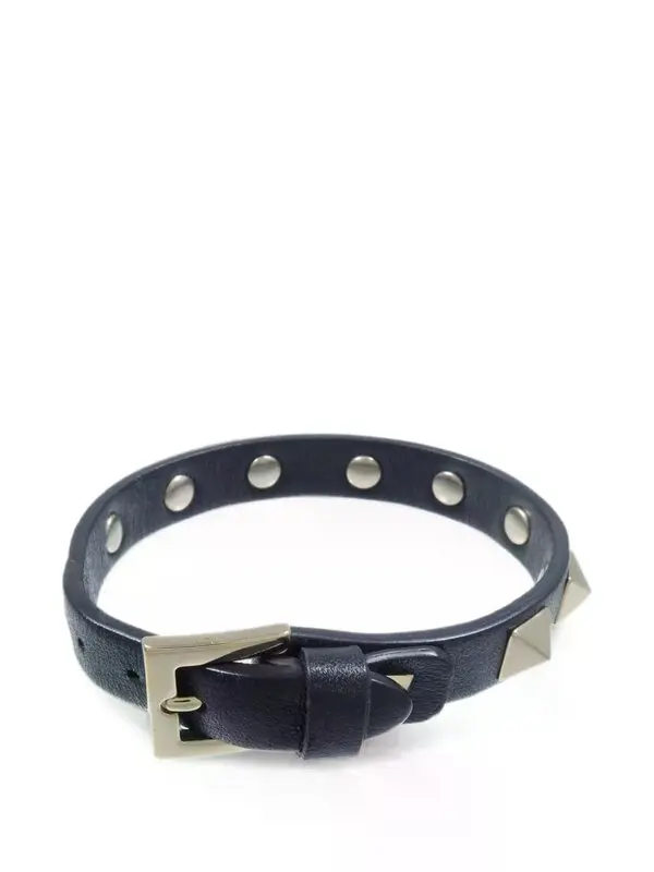 Valentino Garavani Rockstud Embellished Calfskin Leather Bracelet