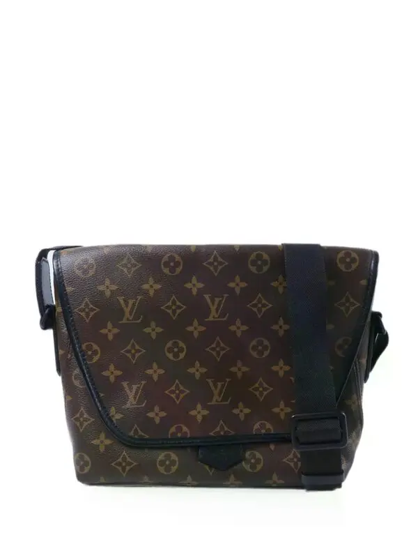 LOUIS VUITTON Monogram Macassar Magnetic Messenger Bag