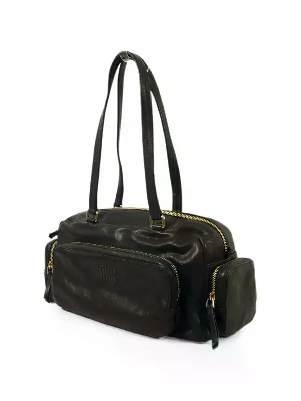 Miu Miu Pocket Leather Shoulder Bag