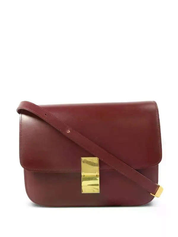 Celine Medium Classic Box Shoulder Bag - Red