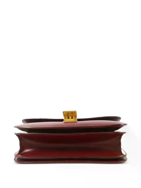 Celine Medium Classic Box Shoulder Bag - Red