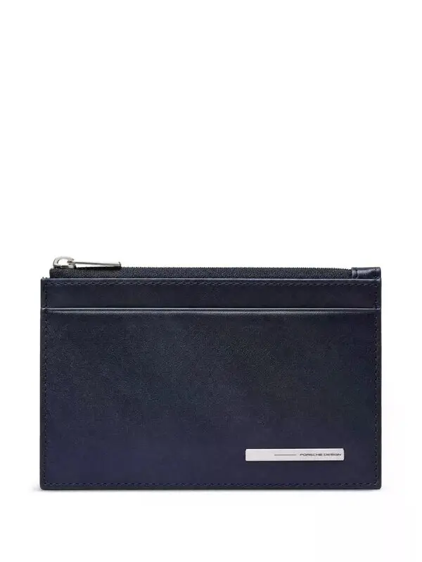 PIQUADRO Logo-plaque Leather Cardholder