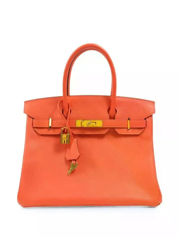 Hermès Birkin 30 Epsom Leather Handbag - Orange