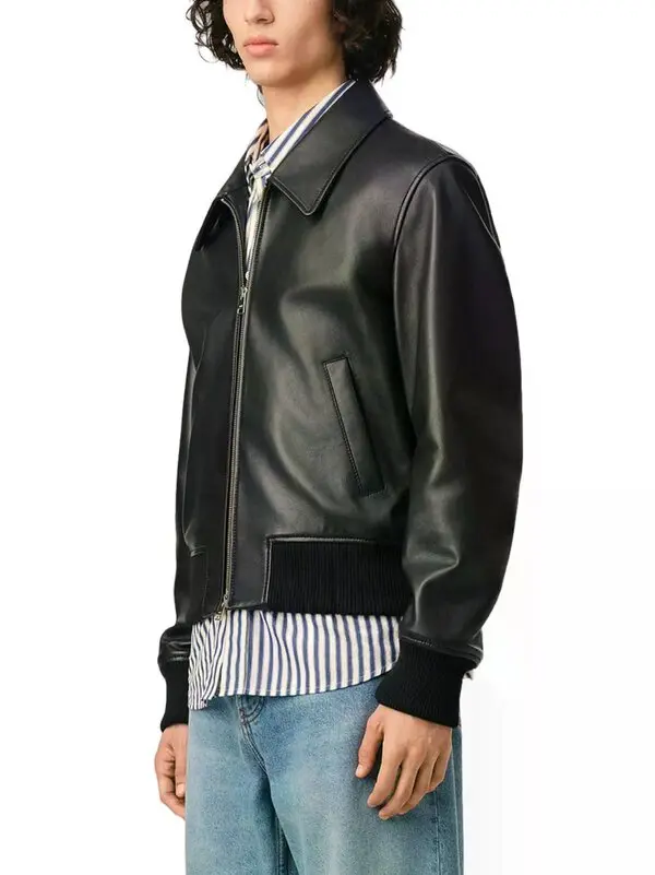 AMI Paris Lamb-leather Zipped Jacket