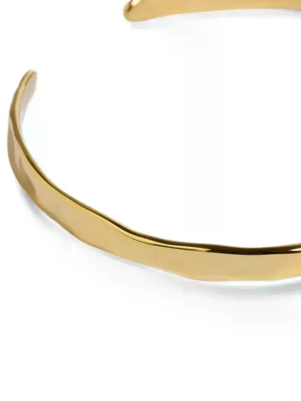 Monica Vinader Siren™ Muse Hammered-effect Cuff Bracelet - Gold