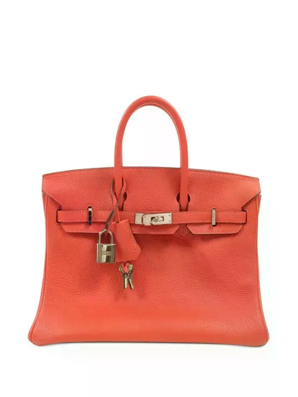 Hermès Togo Leather Handbag - Orange