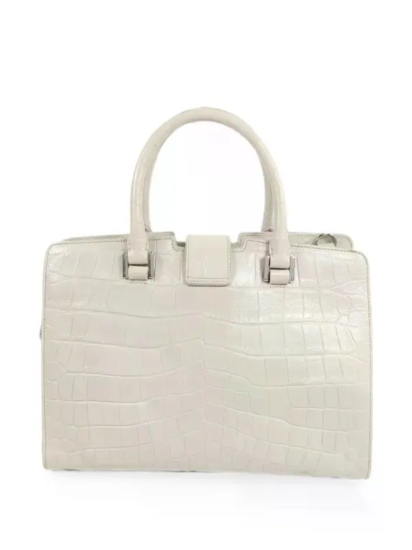 Saint Laurent Croc-effect Tote Bag