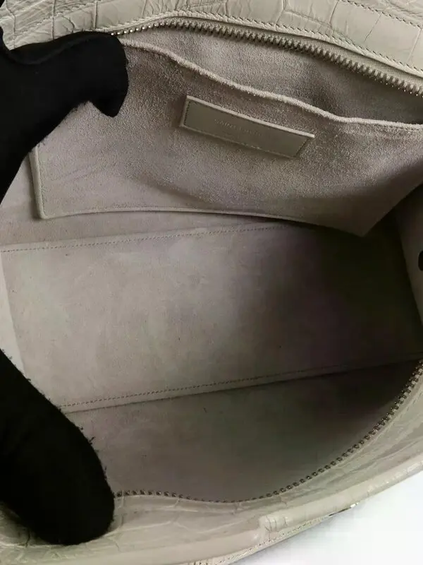 Saint Laurent Croc-effect Tote Bag