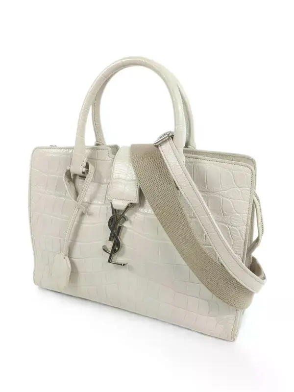 Saint Laurent Croc-effect Leather Tote Bag