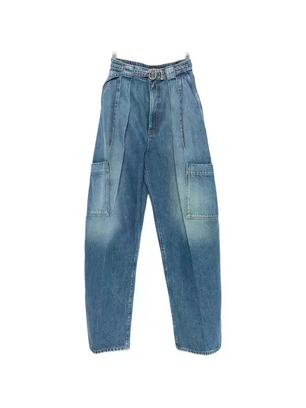 Sportmax Pleated-detail Cargo Jeans
