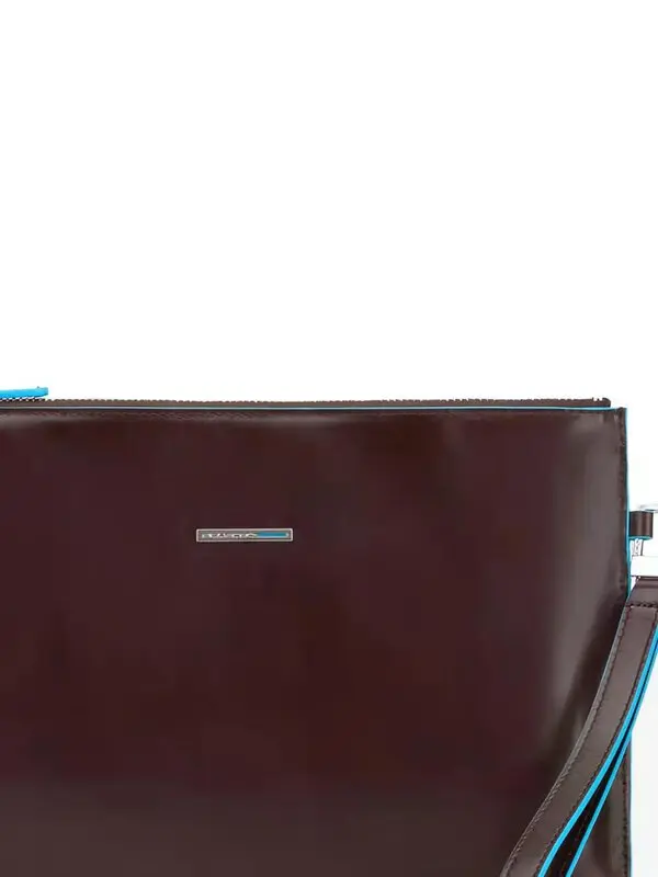 PIQUADRO Logo-plaque Wristlet Clutch Bag