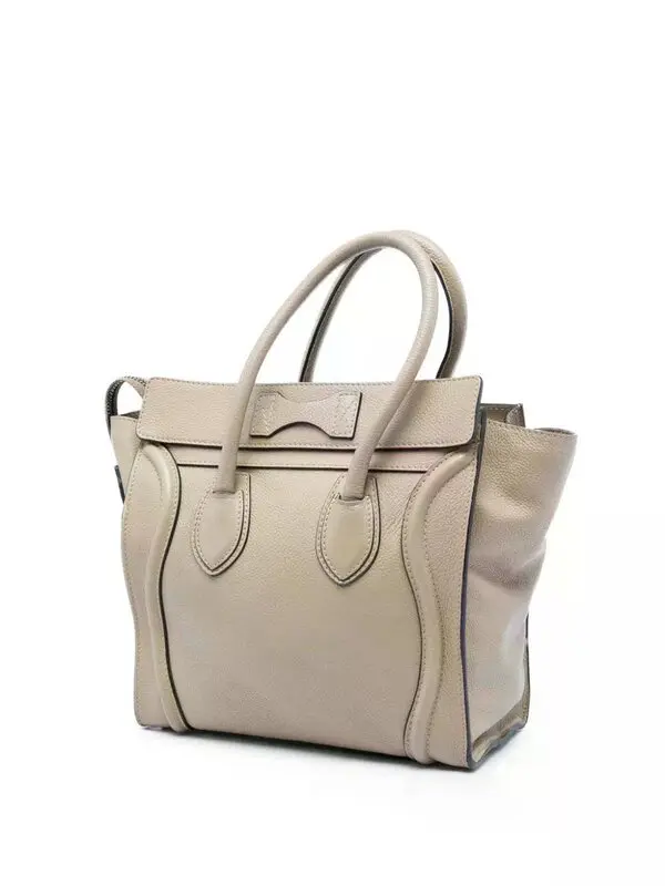 Celine 2011 Micro Leather Luggage Tote Bag