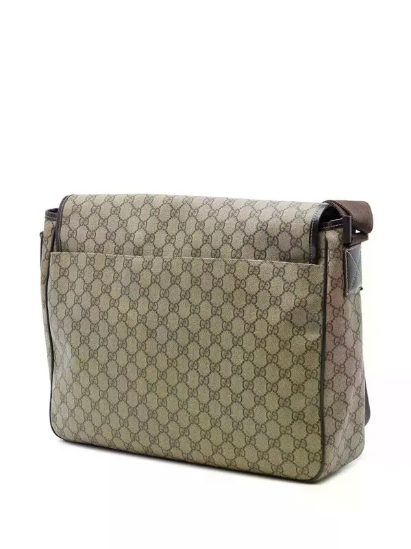 Gucci 2016-2026 Large Gg Supreme Interlocking G Messenger Bag Crossbody Bag