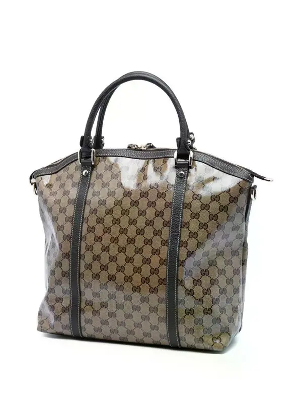 Gucci 2016-2026 Large Gg Crystal Charm Dome Satchel