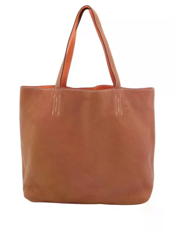 Hermès 2011 Clemence Double Sens 36 Tote Bag - Brown