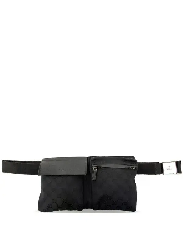 Gucci 2000-2015 Gg Canvas Double Pocket Belt Bag