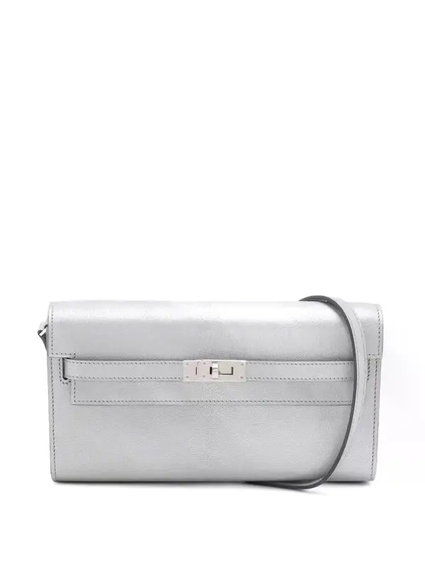 Hermès Kelly To Go Wallet Crossbody Bag - Silver